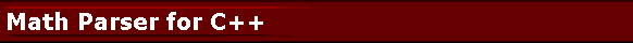 Math Parser for C++